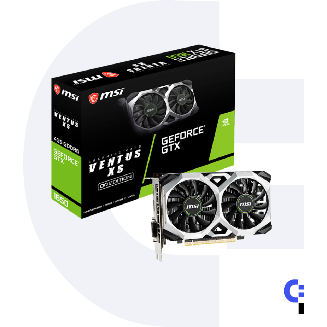 TARJETA DE VIDEO GDDR6 4GB GTX 1650 D6 MSI VENTUS XS OC GEFORCE 128 ...